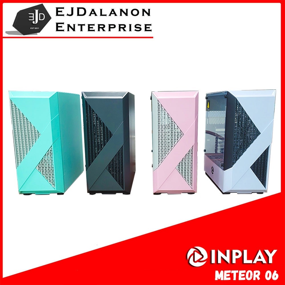 Inplay Meteor 06 | Black | White | Mint Green | Pink | ATX Case ...
