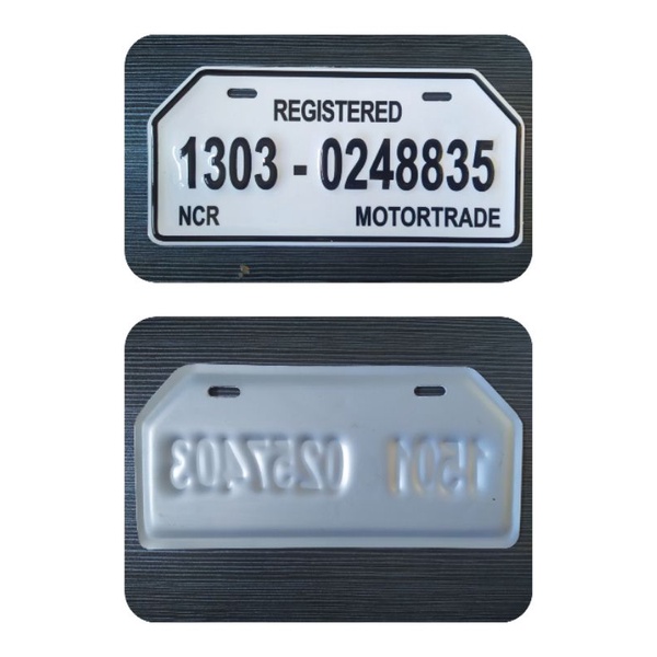 Temporary plate [Galvanized metal | LTO old standard] | Shopee Philippines