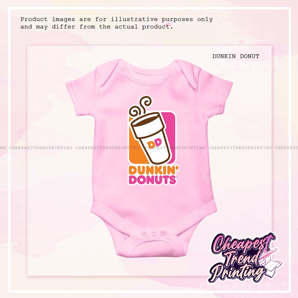 Dunkin Donut Theme Baby Onesie PA4H | Shopee Philippines