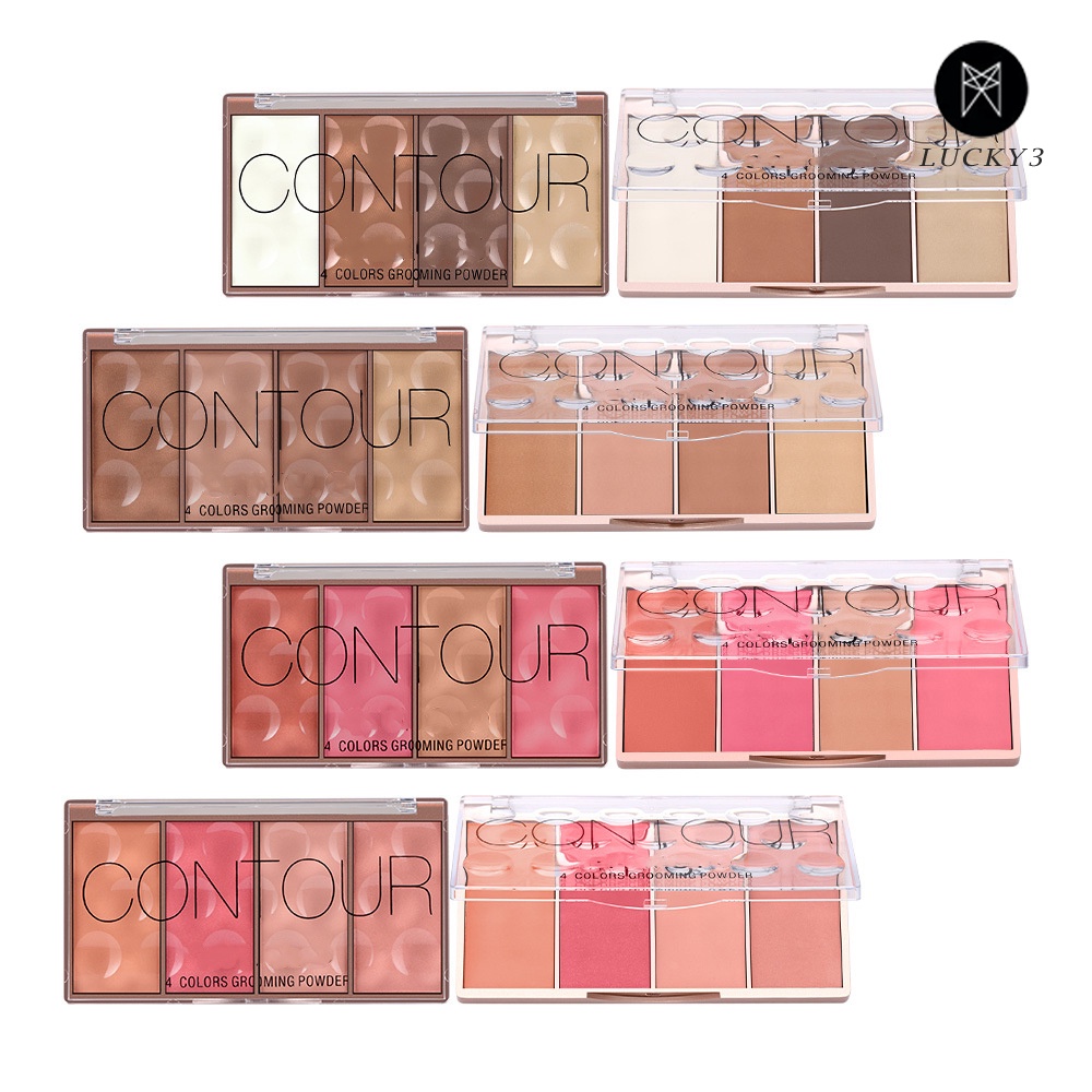 O. Tw o.o Four Color Blush + xiu rong fen Disk Shadow Modified Face ...