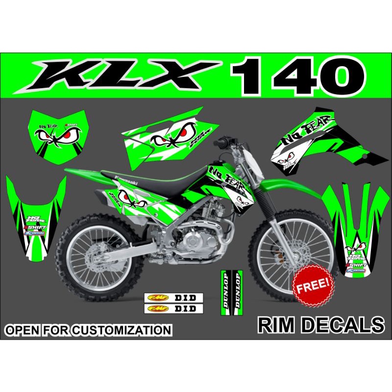 Kawasaki Klx 140 full body decals | Shopee Philippines