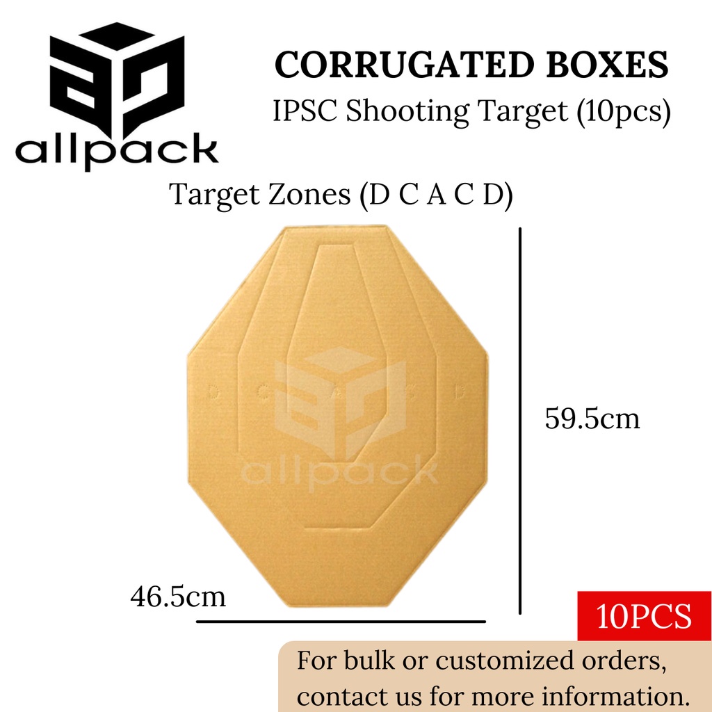 IPSC and PSMOC Target Shooting Classic Cardboard (10pcs) | Shopee ...