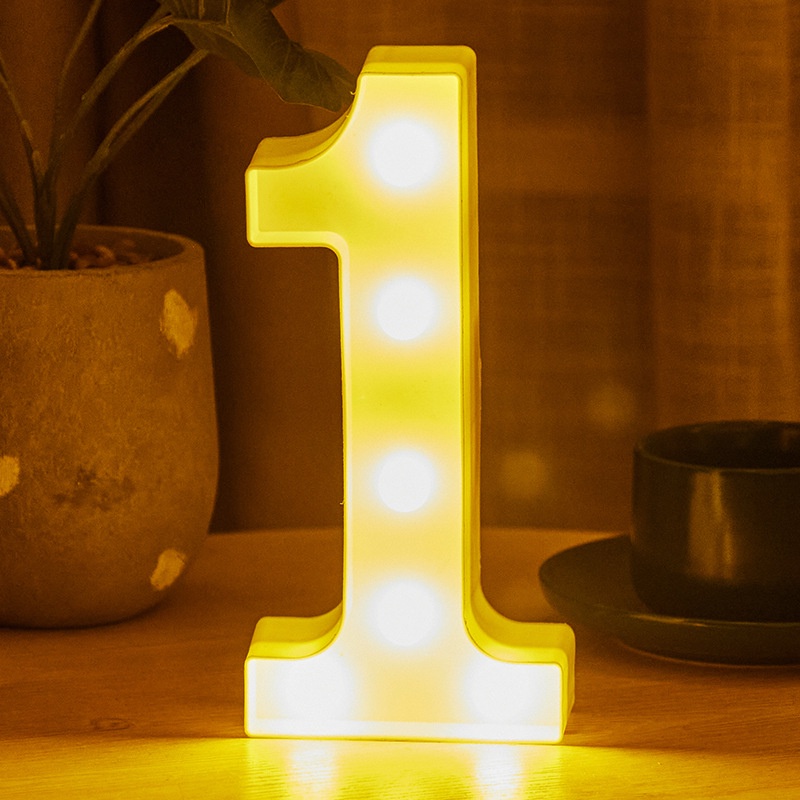 【Local Fast Delivery】21cm Big Size Letter lamp Christmas Big 3D Letter ...