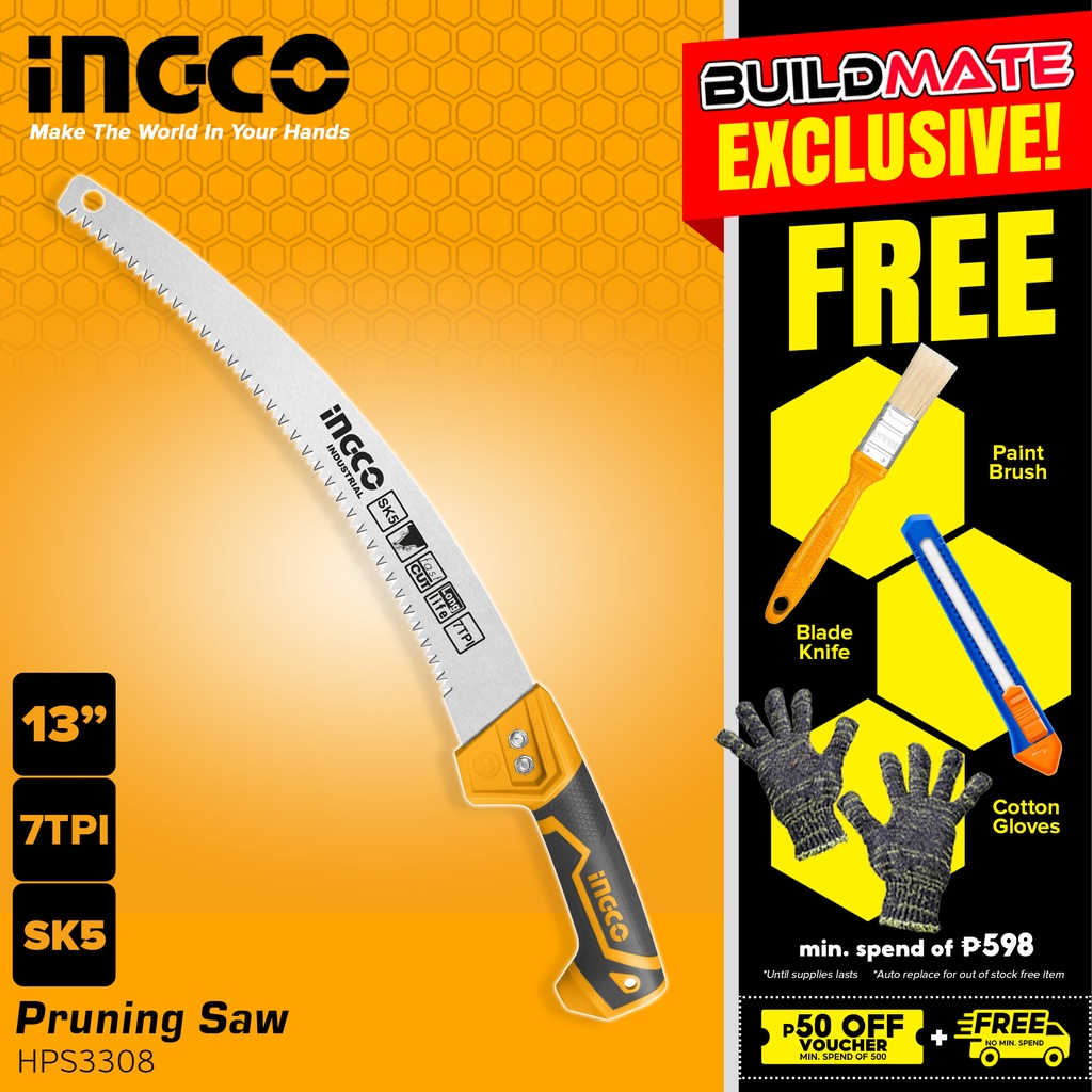 Ingco Pruning Saw Shears 13" Tree Pruner Garden Cutter Branch Saw ...