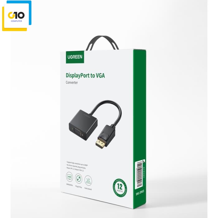Ugreen 20415 genuine VGA Displayport to VGA converter cable | Shopee ...