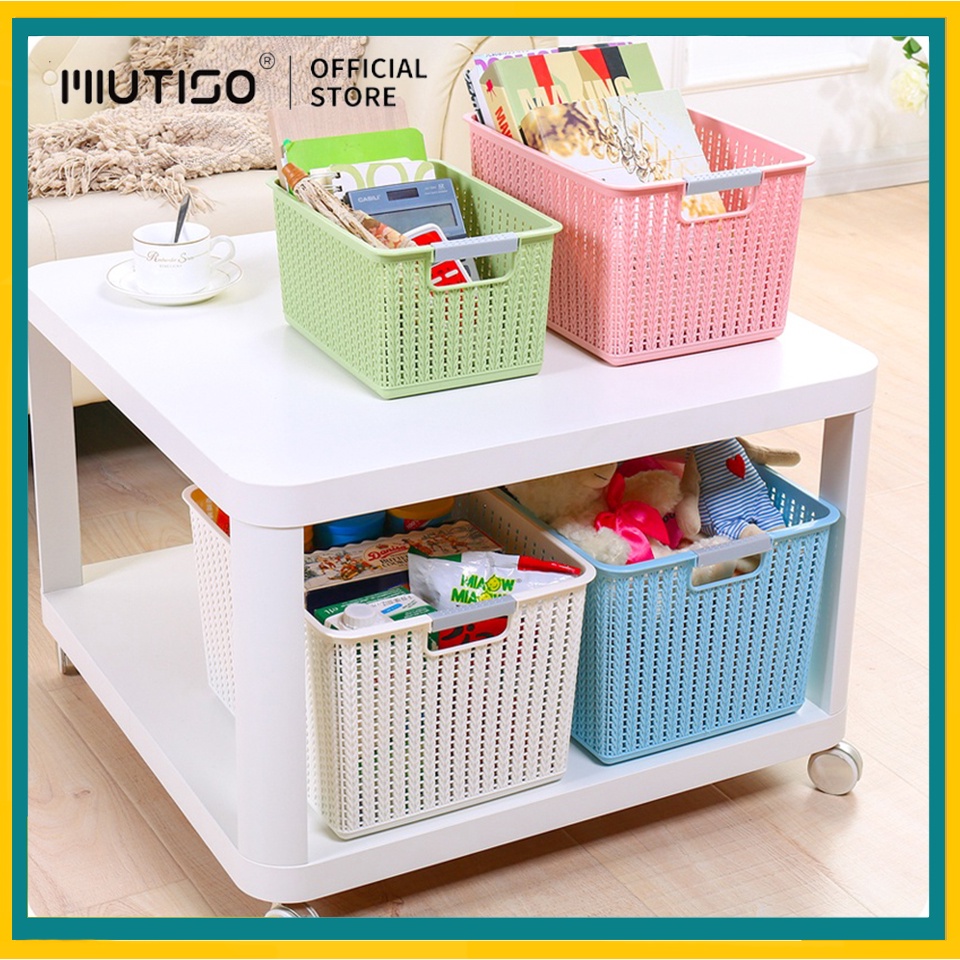 Miutiso Storage Shelf Organizer Plastic Container Box storage basket ...