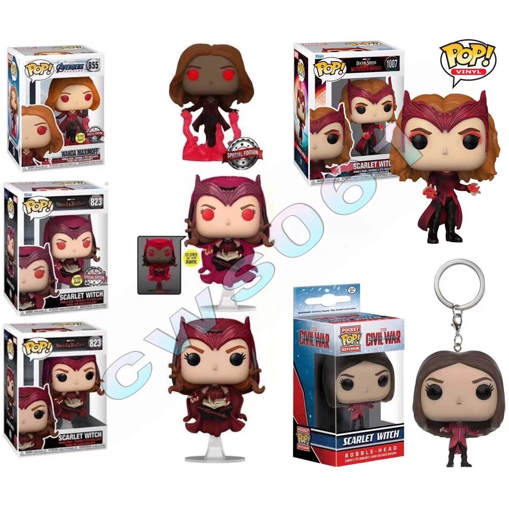 FUNKO POP! Marvel Avengers Wanda Maximoff Scarlet Witch Vinyl Action ...