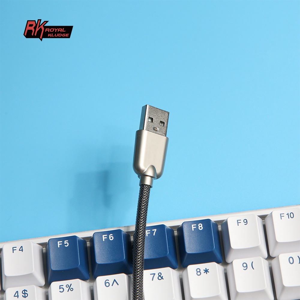 【High Quality】 RK Royal Kludge Type C USB Spring Cable Mechanical ...
