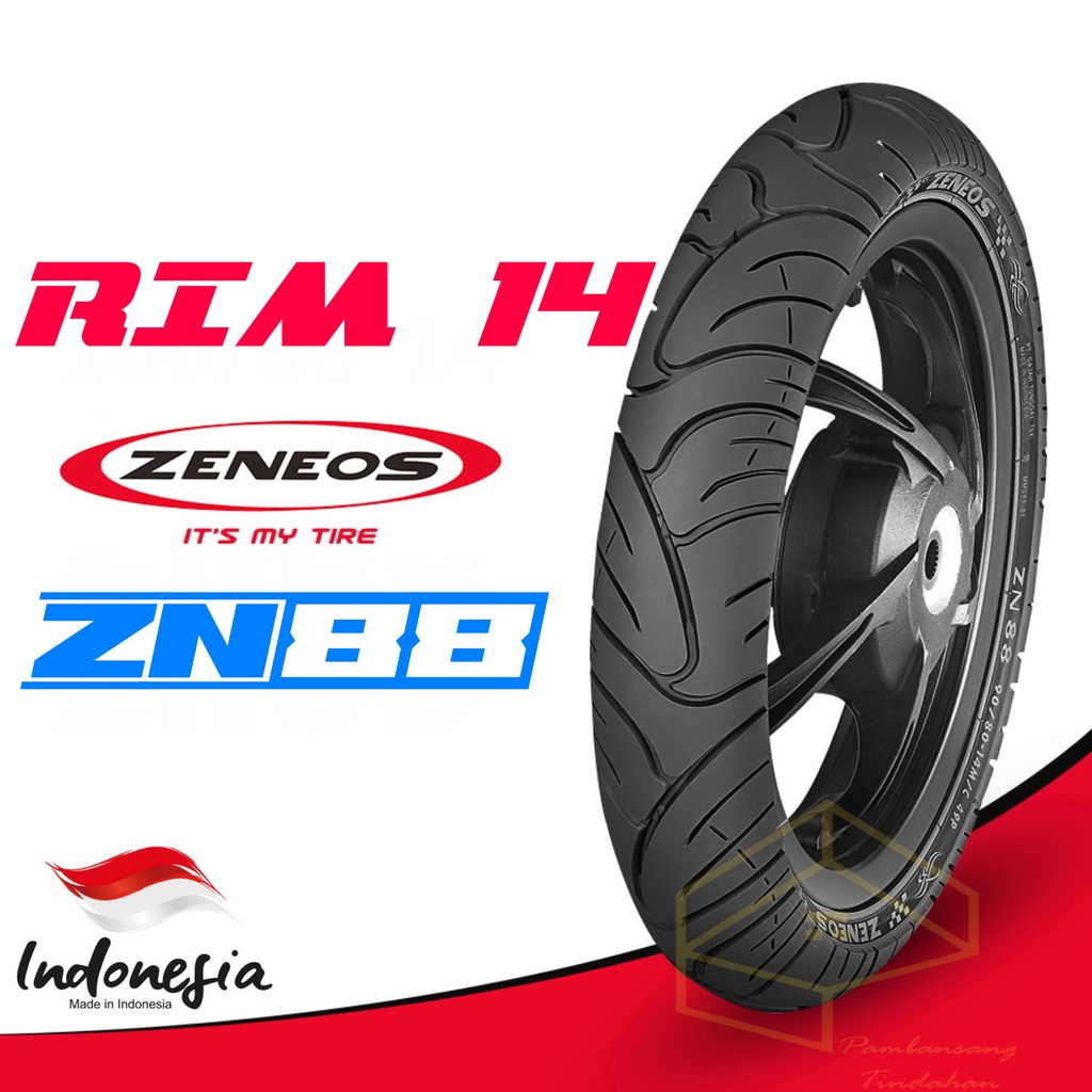 Zeneos ZN88 Motorcycle Tire Rim 14 (Tubeless) | Shopee Philippines