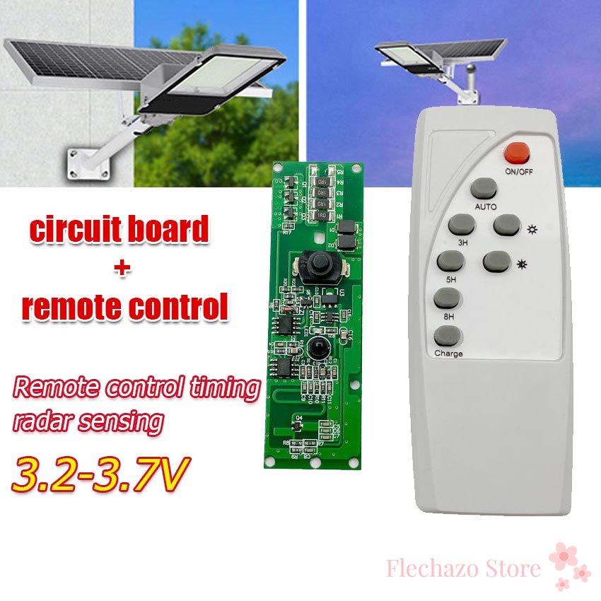 3.7V 60W LED Solar Light Control Board PIR Sensor Solar Integrated ...