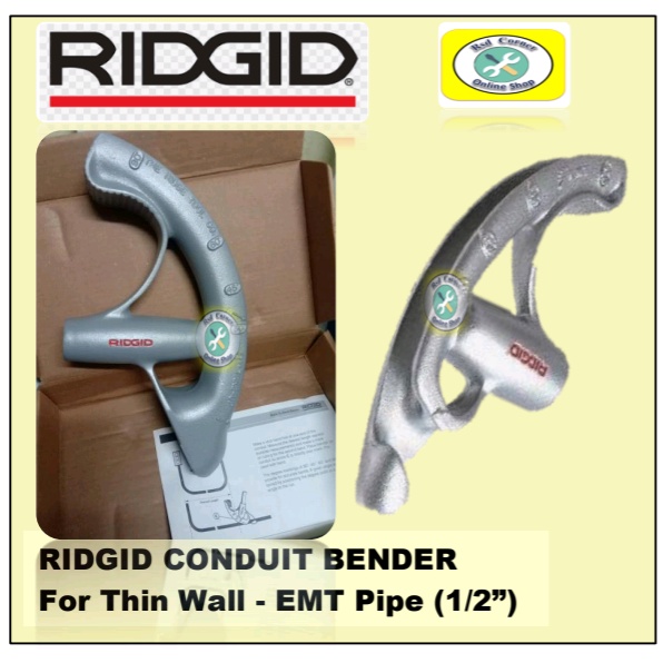 RIDGID CONDUIT BENDER For Thin Wall - EMT Pipe ( 1/2") | Shopee Philippines