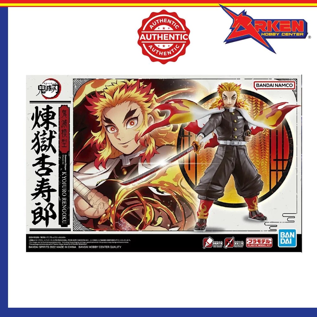 BANDAI Kimetsu No Yaiba: Demon Slayer Model Kit - Kyojuro Rengoku ...