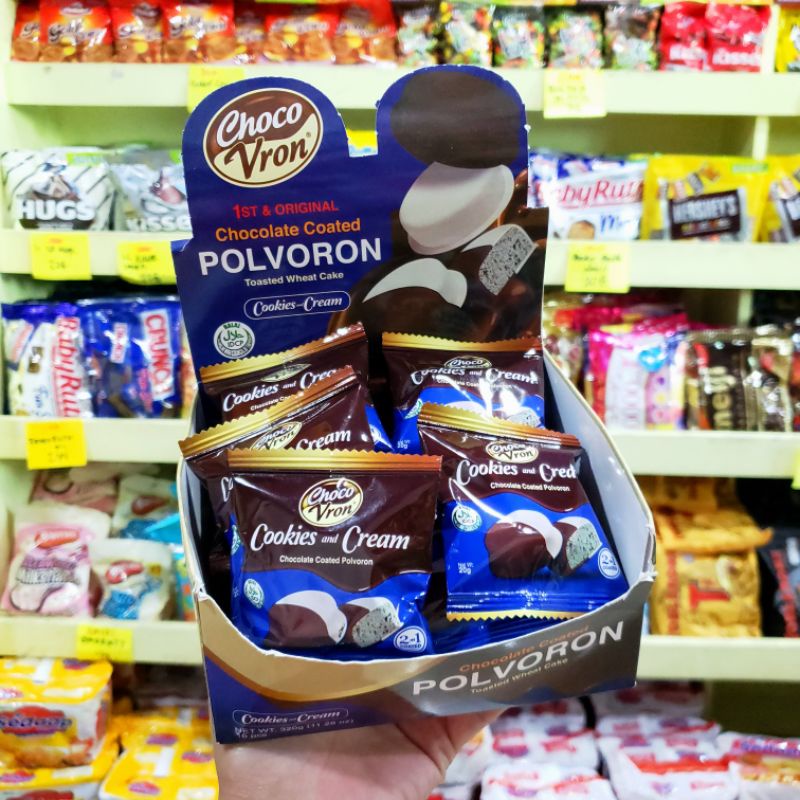 ChocoVron Cookies and Cream 2in1 Chocolate Coated Polvoron 20g ...