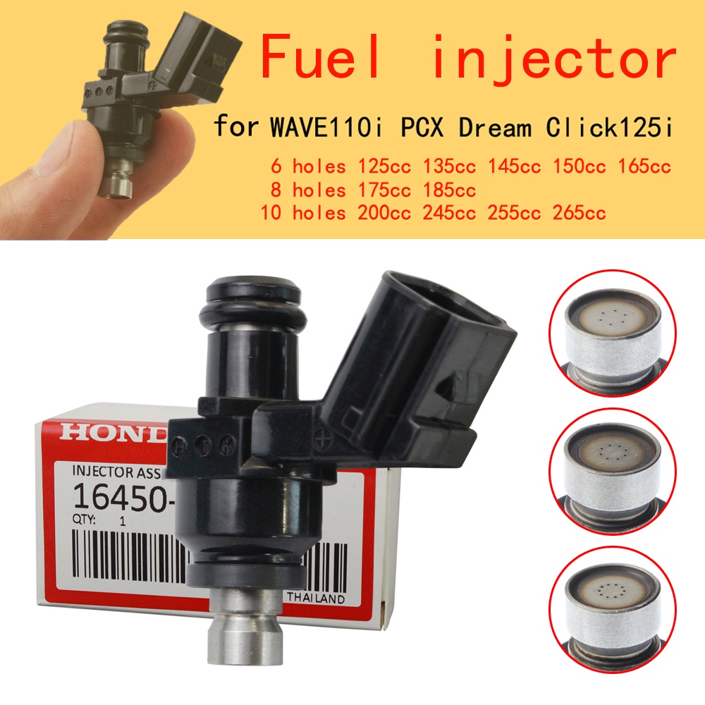 (6 -8-10holes) Honda Motorcycle Fuel Injector For XRM F RS125 RS150 ...