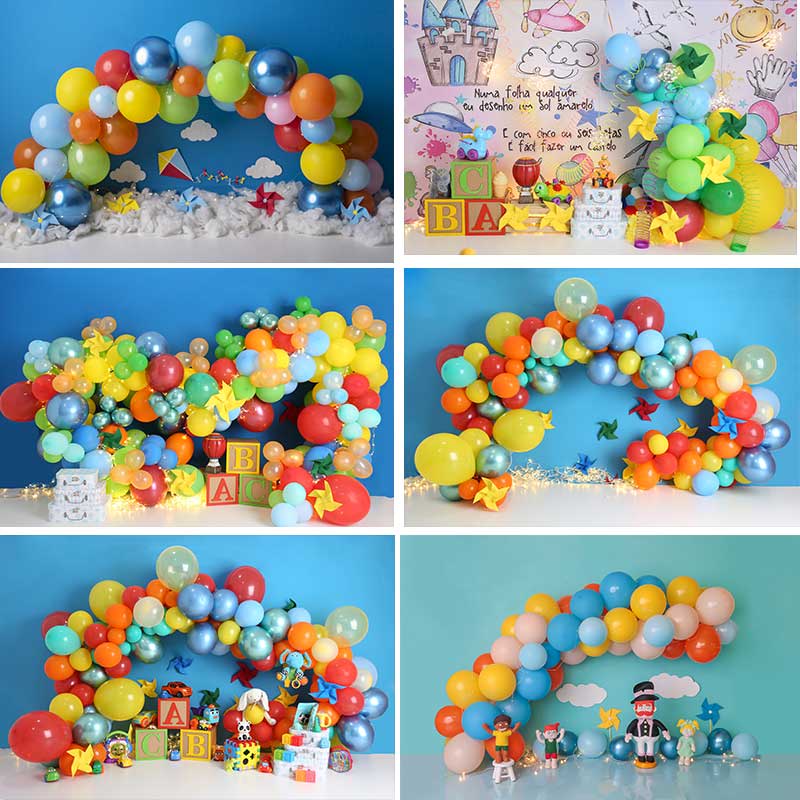 ABC Toys Orange Balloons Party Backdrop For Baby Shower Children ...