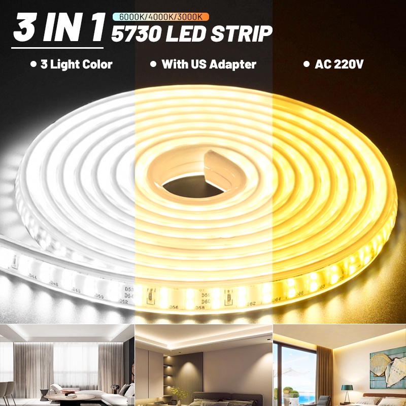 5730 LED Strip Light Warm White Waterproof Indoor Outdoor Decor ...