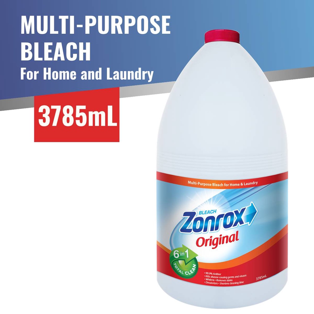 Zonrox Bleach Original 3785Ml | Shopee Philippines