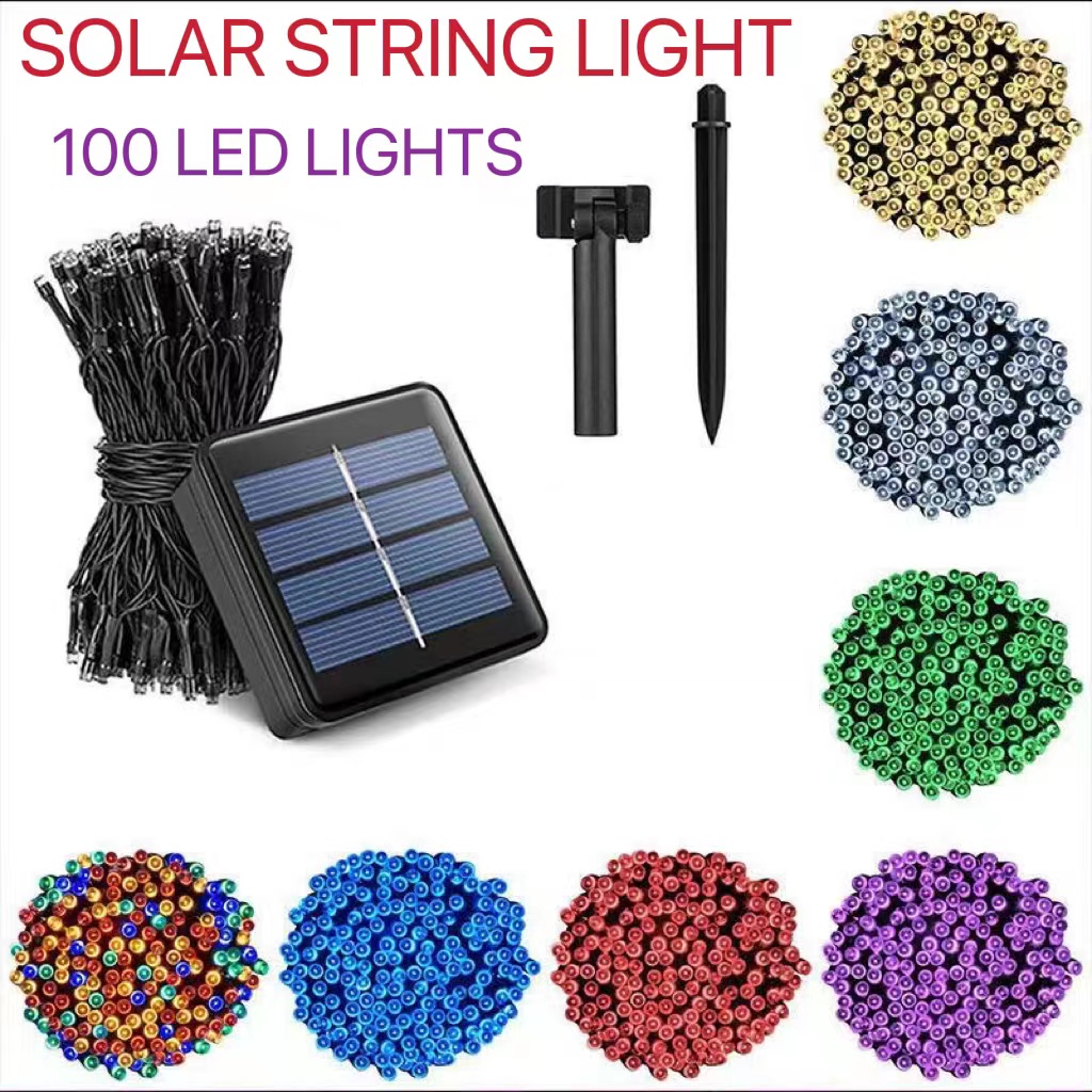 Solar Fairy String Light 100Lights Led Outdoor Waterproof For Home ...
