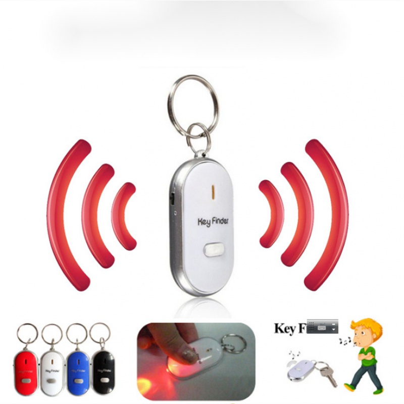 Whistle Keyfinder Creative gift led key ring Audio sensing finder key ...