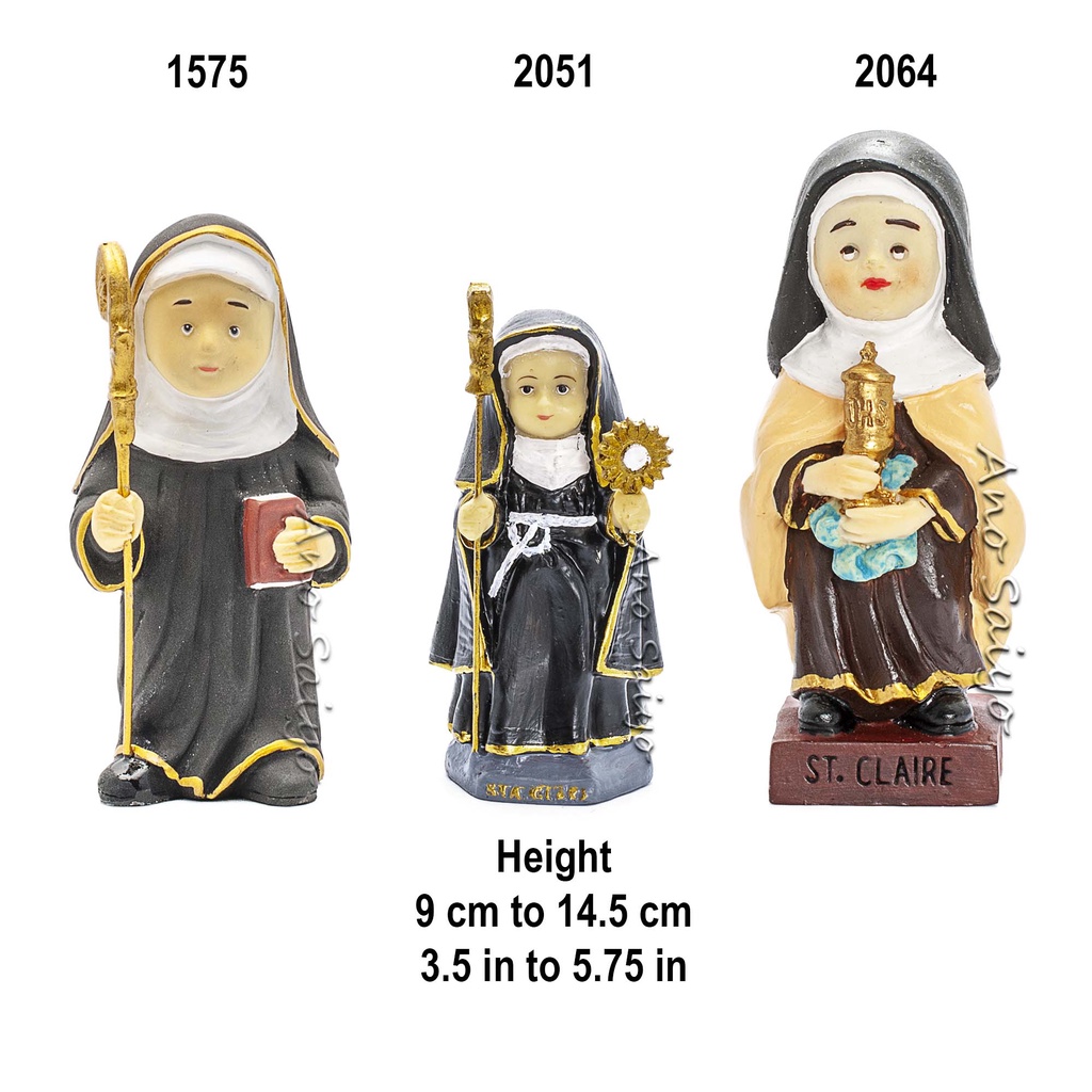 AnoSaiyo Saint Clare of Assisi Chibi Statue Religious Altar Figurine ...