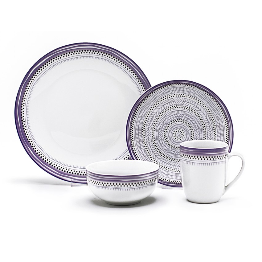 16-Piece Periwinkle Dinnerware Set | Shopee Philippines