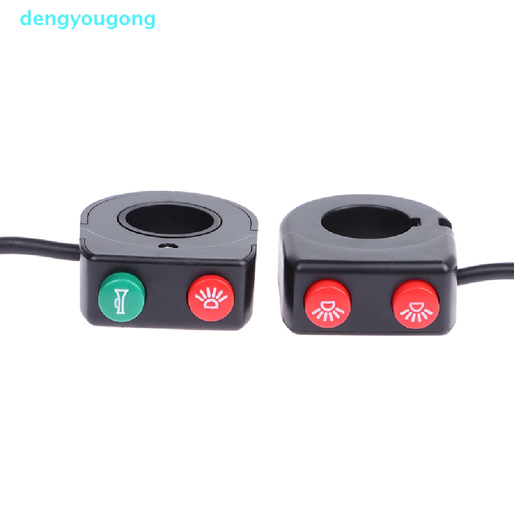 dengyougong Motorcycle Handlebar Horn And Headlight Combination Switch Button Motor Switches ...