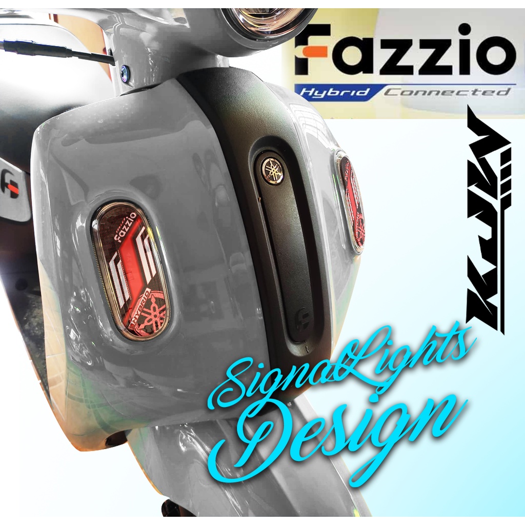 Yamaha Fazzio 125 Turn Light Decal Set Red Design | Shopee Philippines