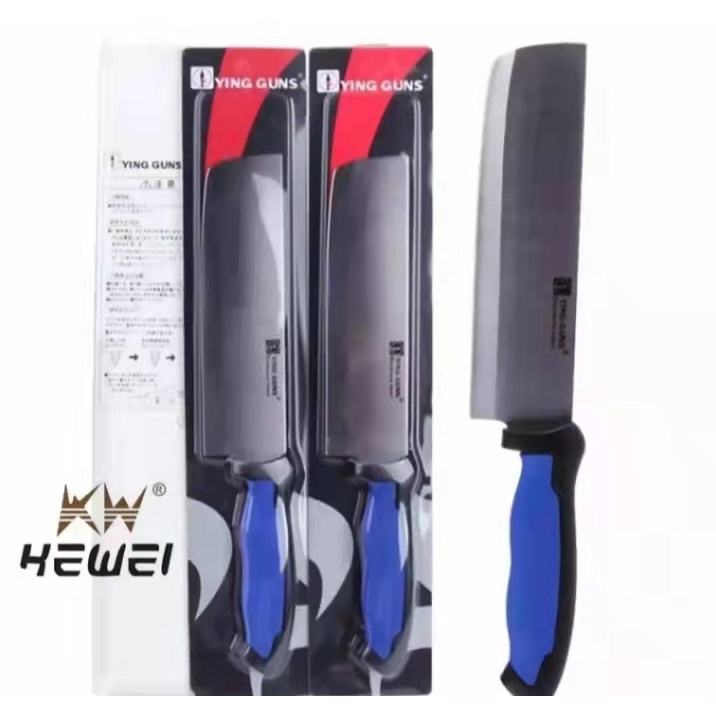 FASHION KITCHEN KNvFE 8INCH Rubber Handle Cleaver | Shopee Philippines