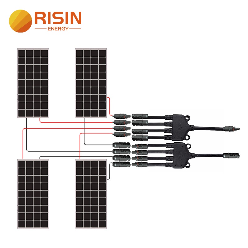 Free Shipping Risin 50A PV Wire Splitter Adapter MC4 Y Branch Solar ...