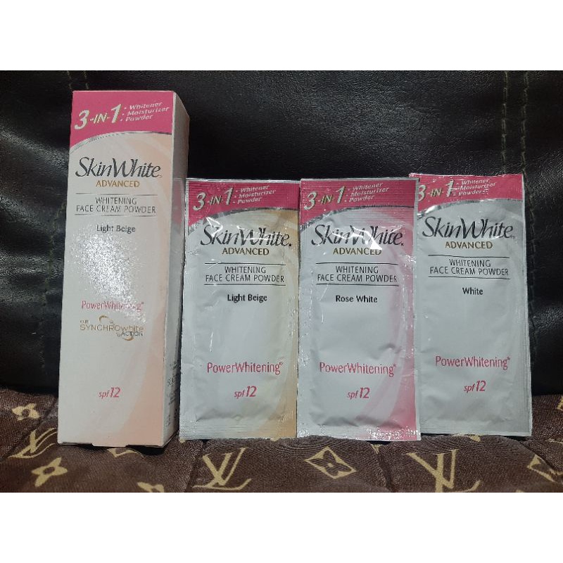 Skin White Advaced Whitening Face Cream Powder 7g | Shopee Philippines