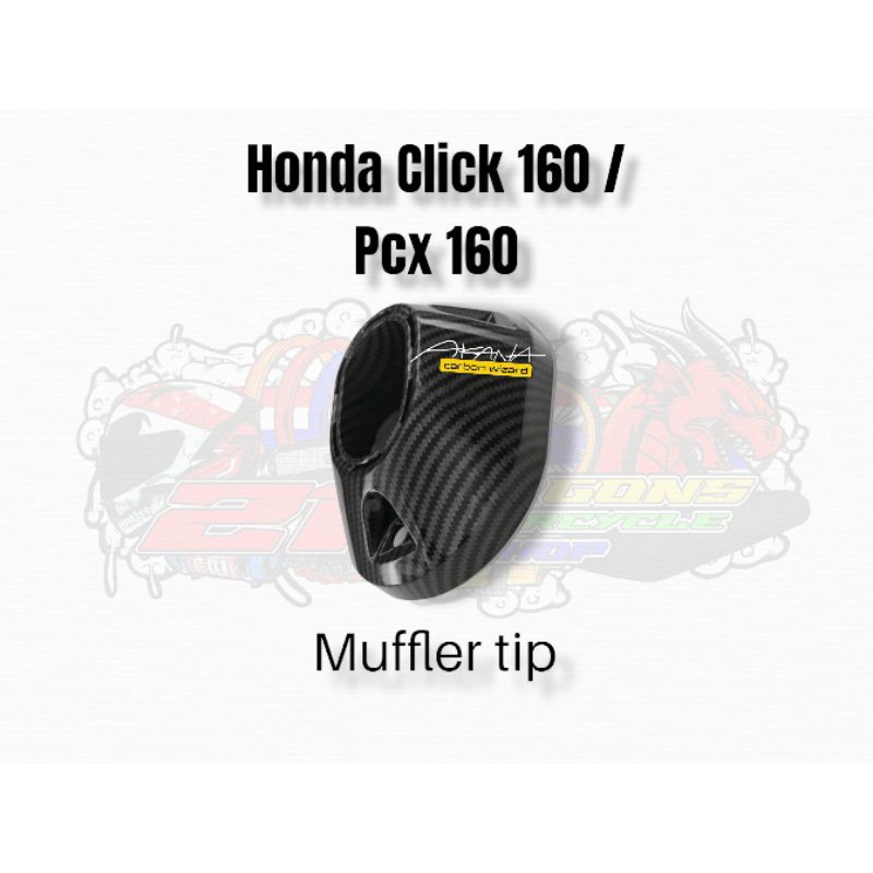 NEW!! Honda Pcx / Click 160 muffler tip garnish | Shopee Philippines