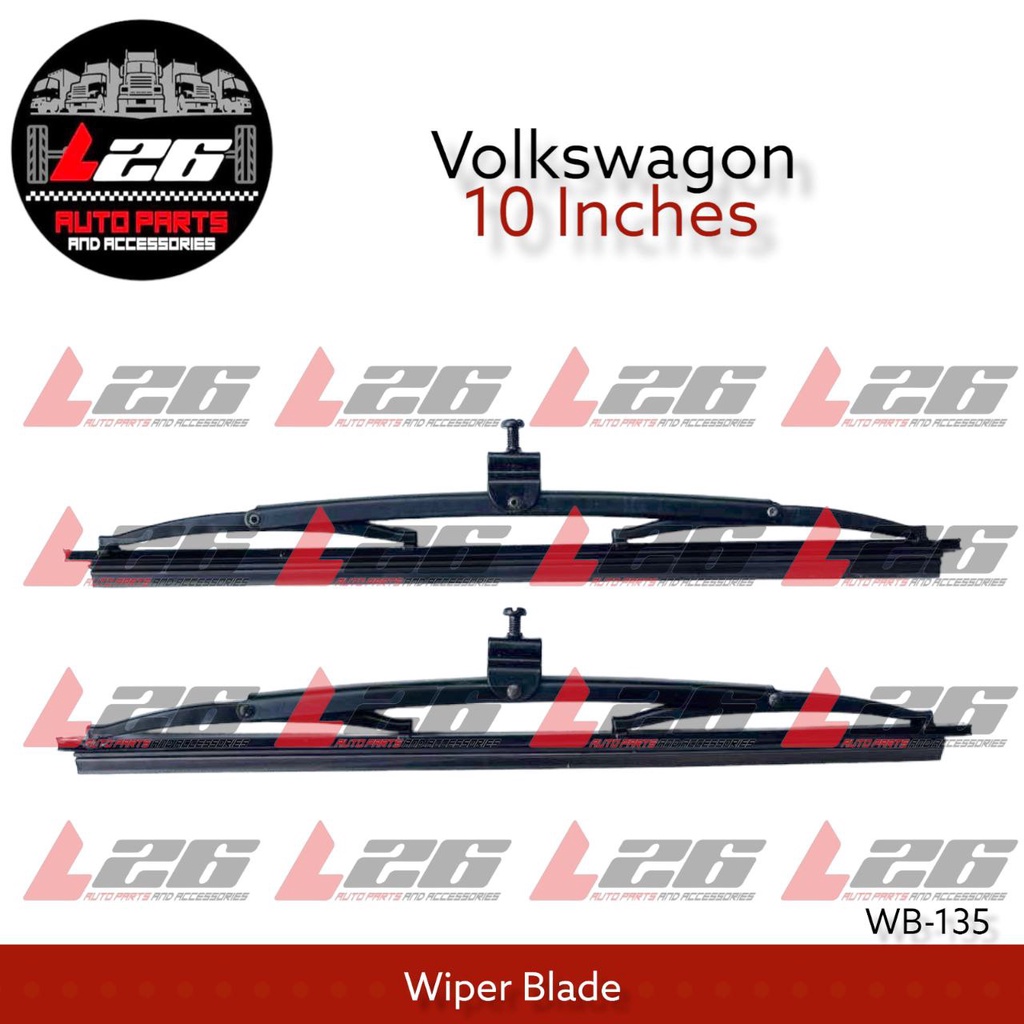 Volkswagon Wiper Blade 10 inches WB -135 (2PIECES) | Shopee Philippines