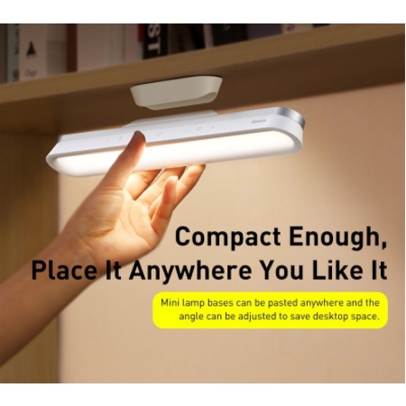 Baseus Desk Lamp Hanging Magnetic LED Table Lamp Chargeable Stepless ...