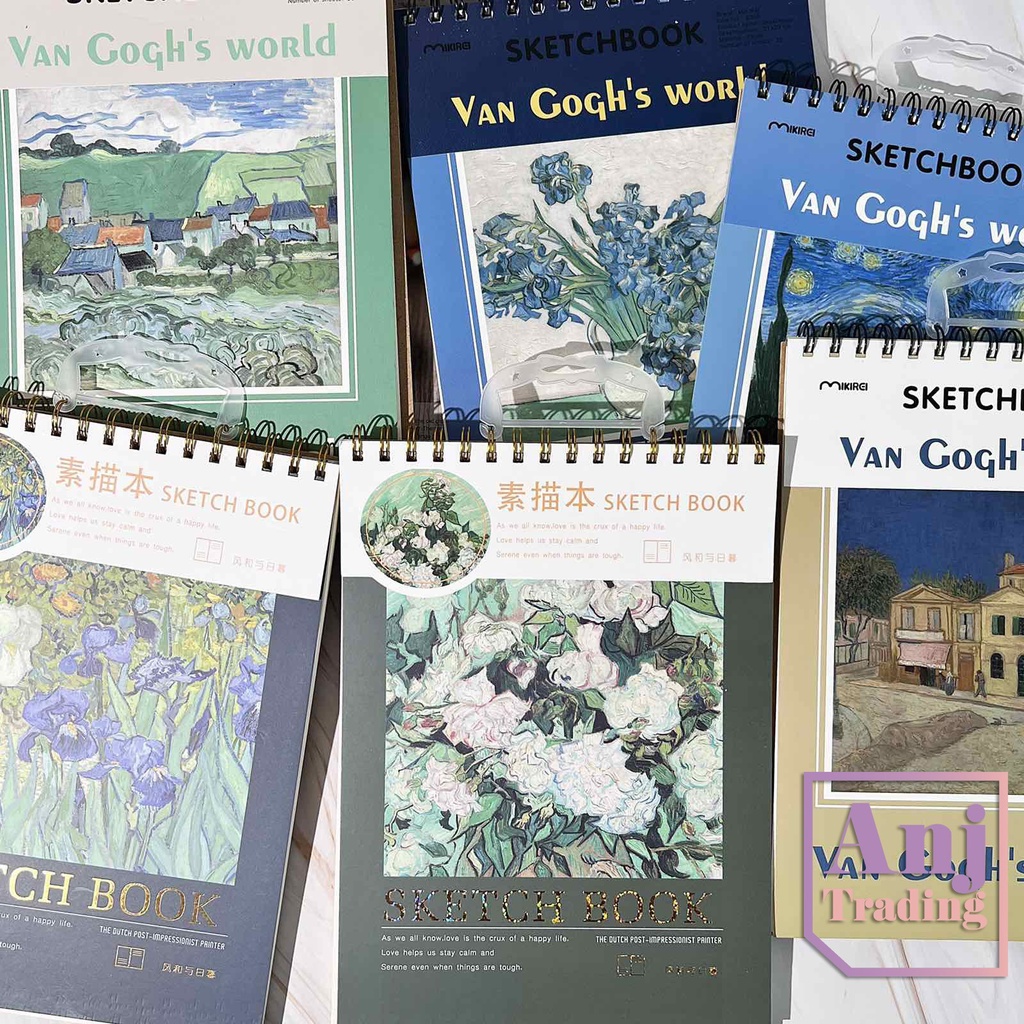Van Gogh Steno A4 Size Vintage Blank Sketchbook Thick White Paper ...