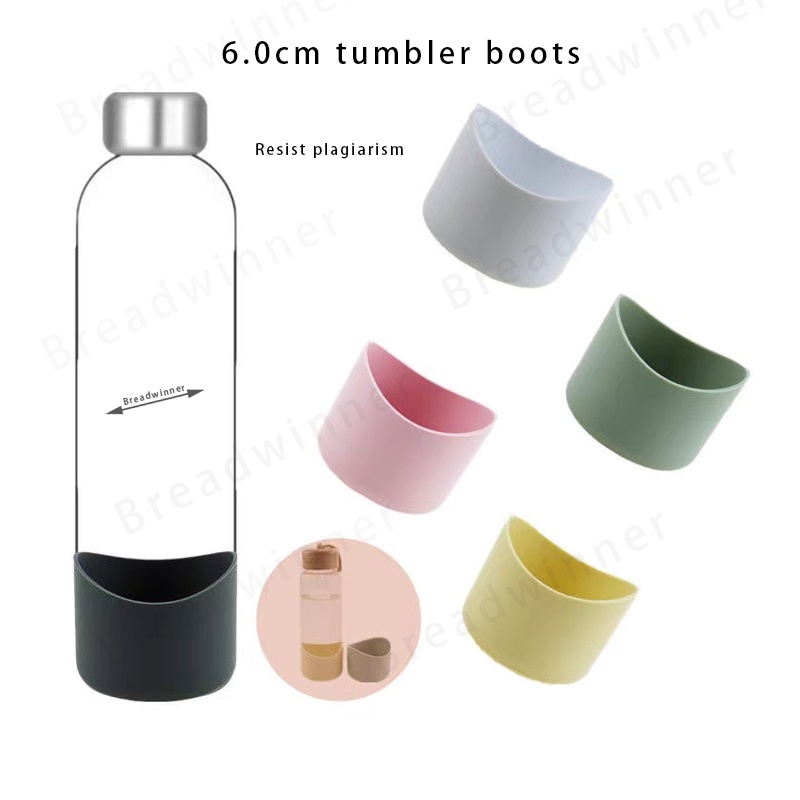 6cm silicone boots tumbler boots universal water bottle silicone sleeve ...