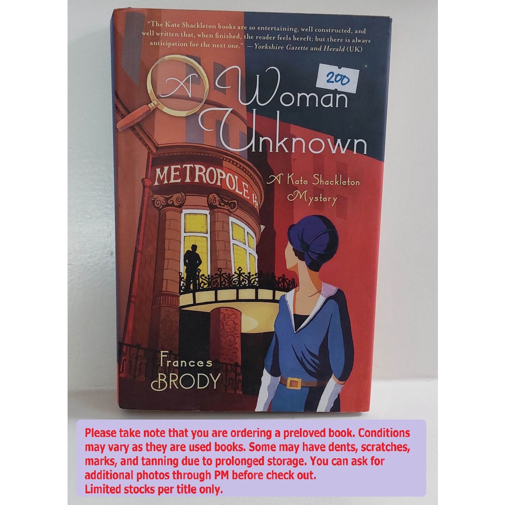 A Woman Unknown (A Kate Shackleton Mystery) Hardcover by Frances Brody ...