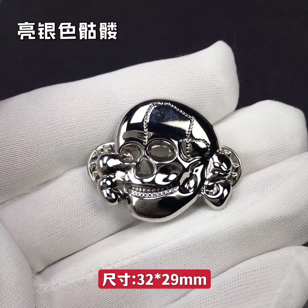 Vintage Prussian Skull Badge Iron Cross Empire Old-Fashioned Hat Pin ...