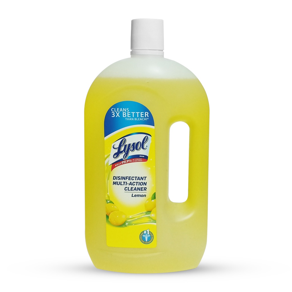 Disinfectant Multi-Action Cleaner LEMON 900 mL, Kills 99.9% Of Viruses ...