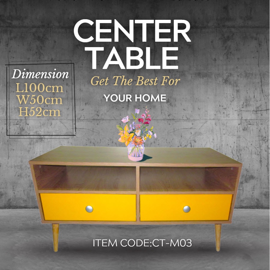 Center Table(With drawer) | Shopee Philippines