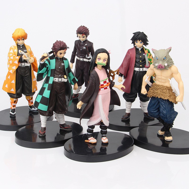 Demon Slayer Action Figures Miniatures Figurine Model Kimetsu No Yaiba ...