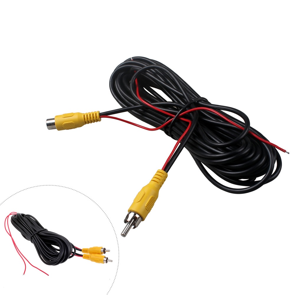 RCA Male Female Car Reverse Rear View Parking Camera Video Extension ...