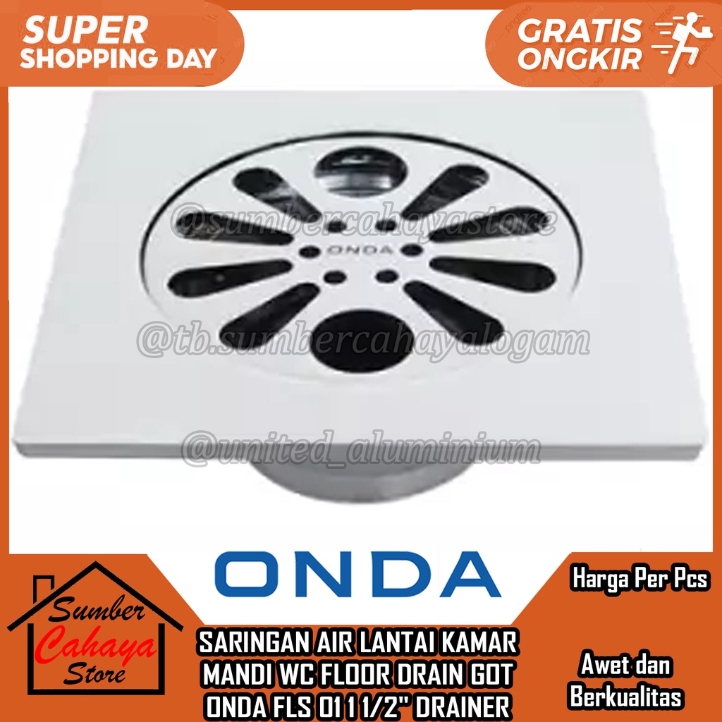 FLOOR DRAIN ONDA FLS 01 FLOR DRAINER GOT FILTER WATER SERVING BATHROOM ...