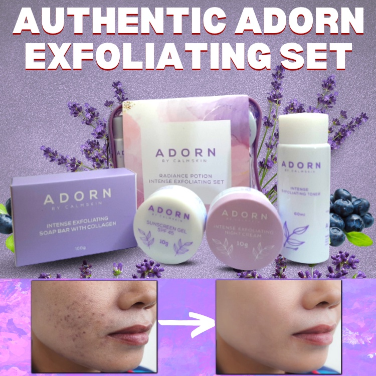 Adorn by Calmskin Skin Care Whitening Beauty Care Set Face and Body ...