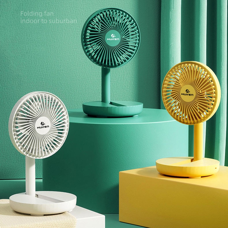 Foldable Telescopic Fan Portable USB Rechargeable Office Household ...