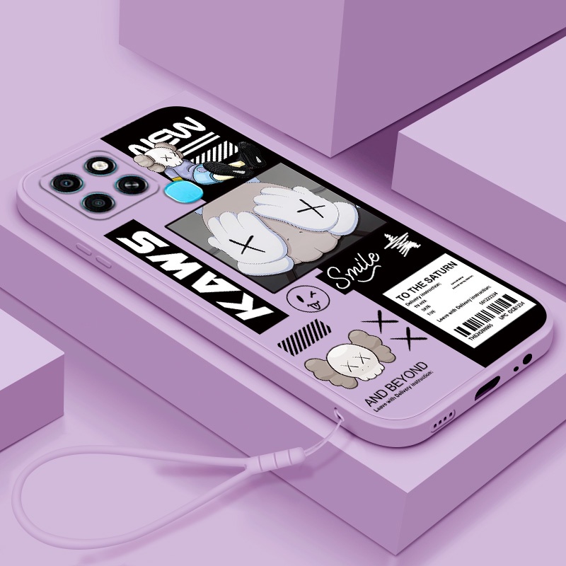 Casing Infinix Smart 6 hd 4 5 Pro S5 Trendy Brand Kaws Sesame Street ...