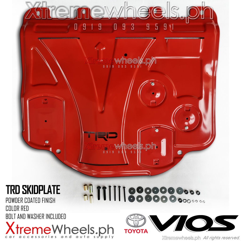 Toyota Vios 2014 to 2025 (BX009)Hard Steel Skidplate / Skidplate ...