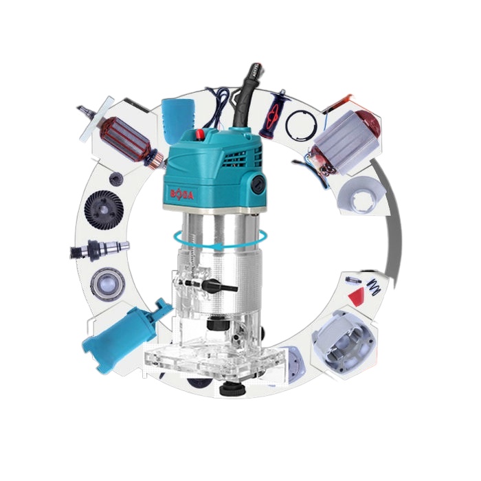 ๑Boda power tool R3-6E trimming machine accessories original rotor ...