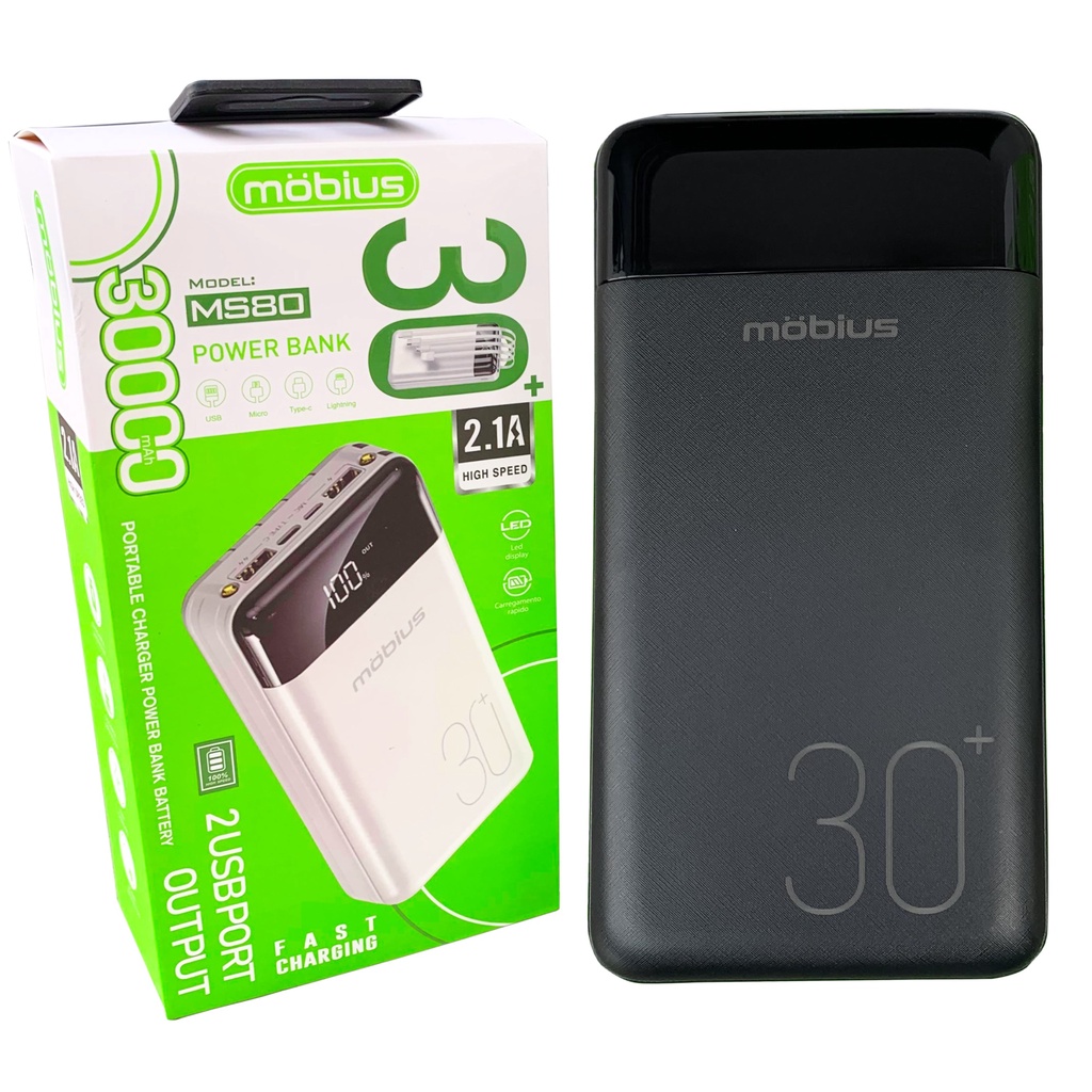 Mobius 30000mAh Powerbank (2USB Support Output) | Shopee Philippines