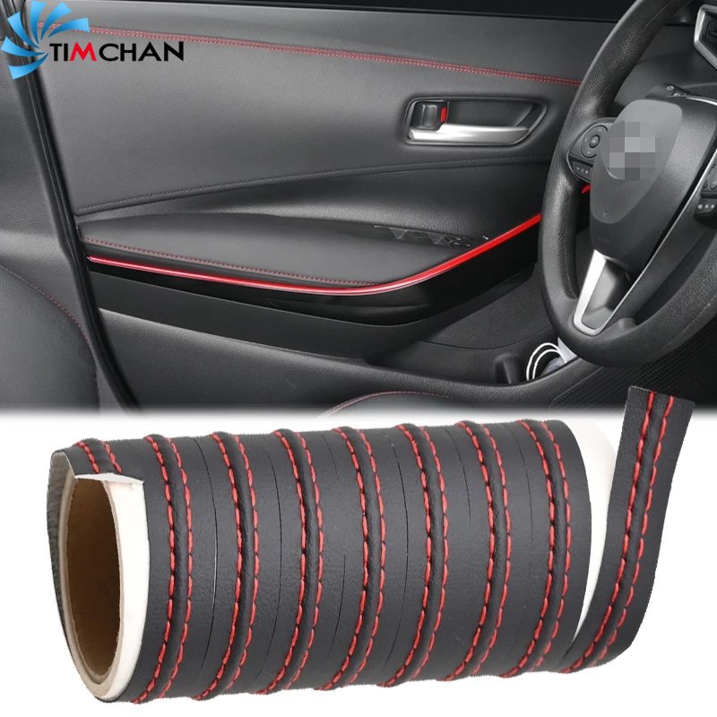 Self-adhesive DIY Trim Dashboard Flexible Accessories Car Style PU ...