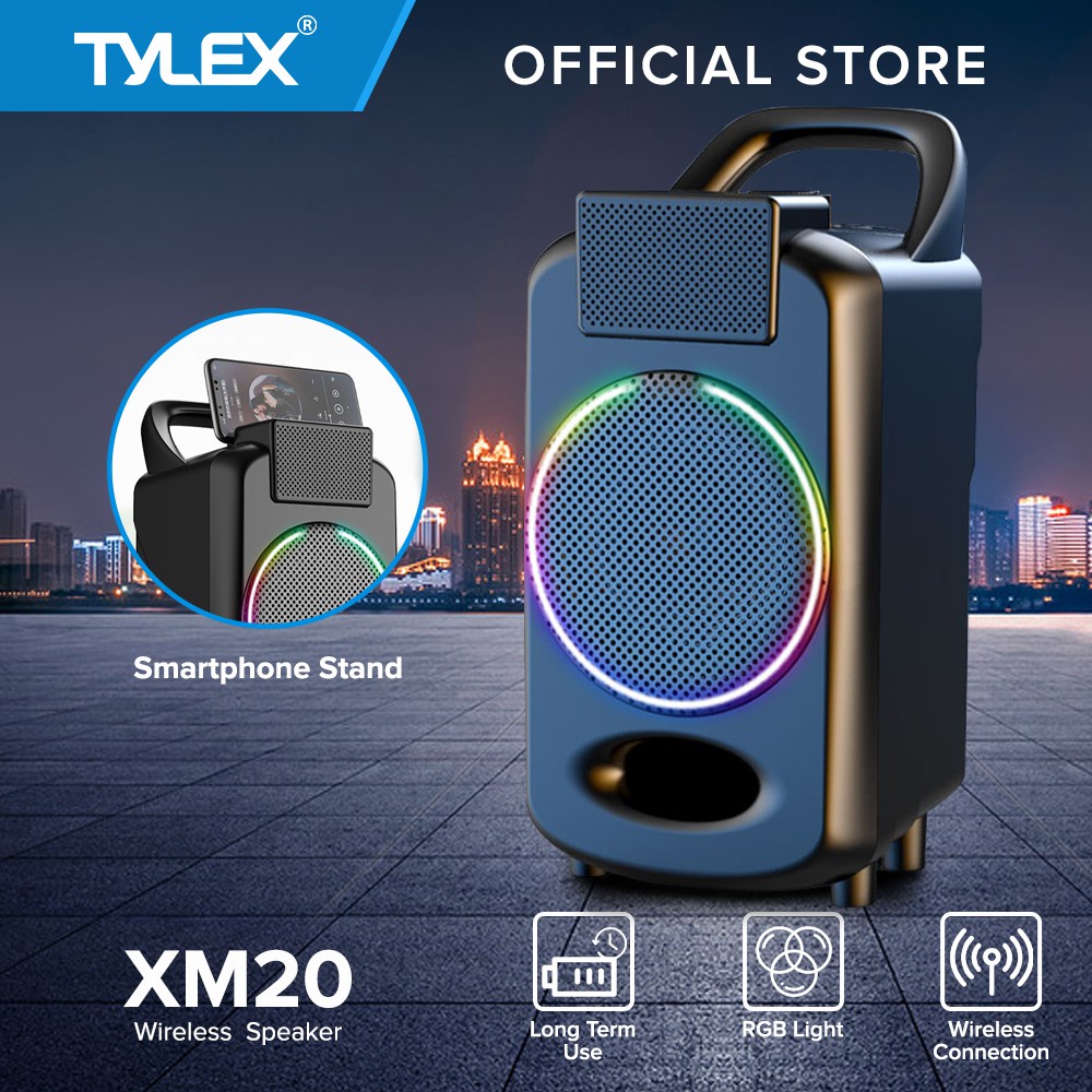 Tylex XM20 Strong Bass Wireless Bluetooth Speaker TWS 5.0 Hi-FI Sound ...